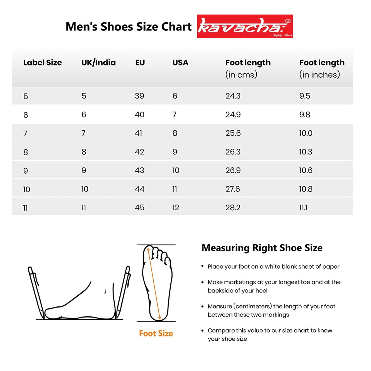 Kavacha Pure Leather Steel Toe Safety Shoe, S120 (Brown) – SGKM & SONS